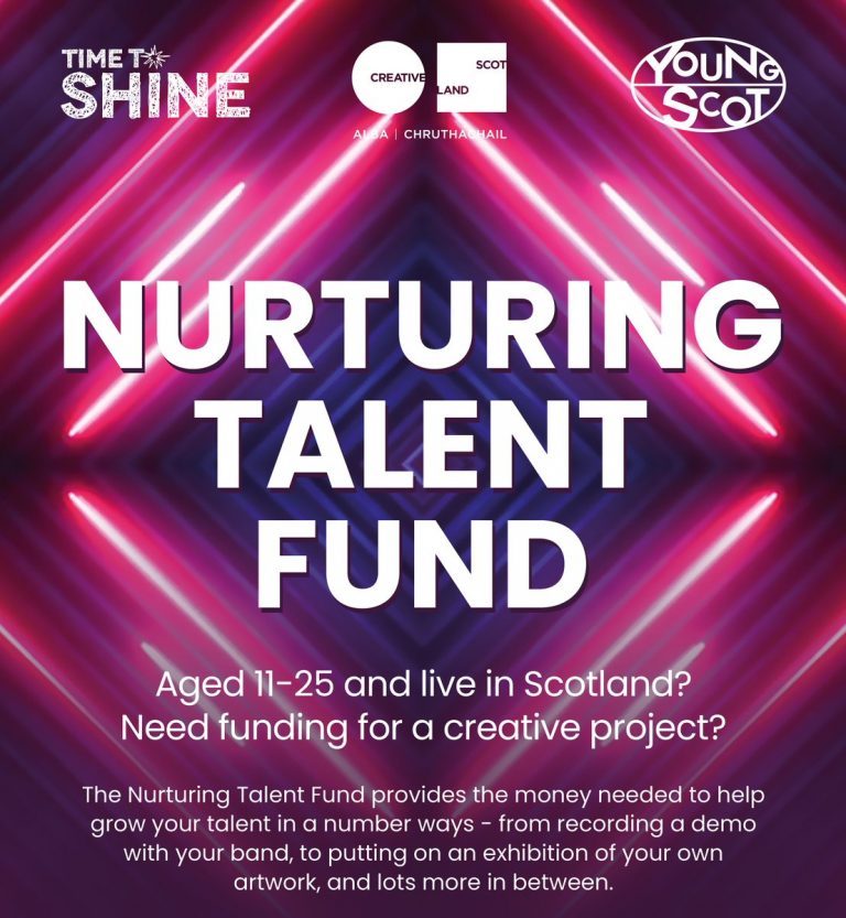 Nurturing Talent – Time to Shine Fund | TRACS & The Scottish ...